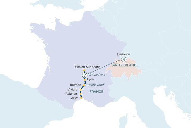 Sensations of Lyon & Provence with Swiss Wonders | Ecruising.Travel